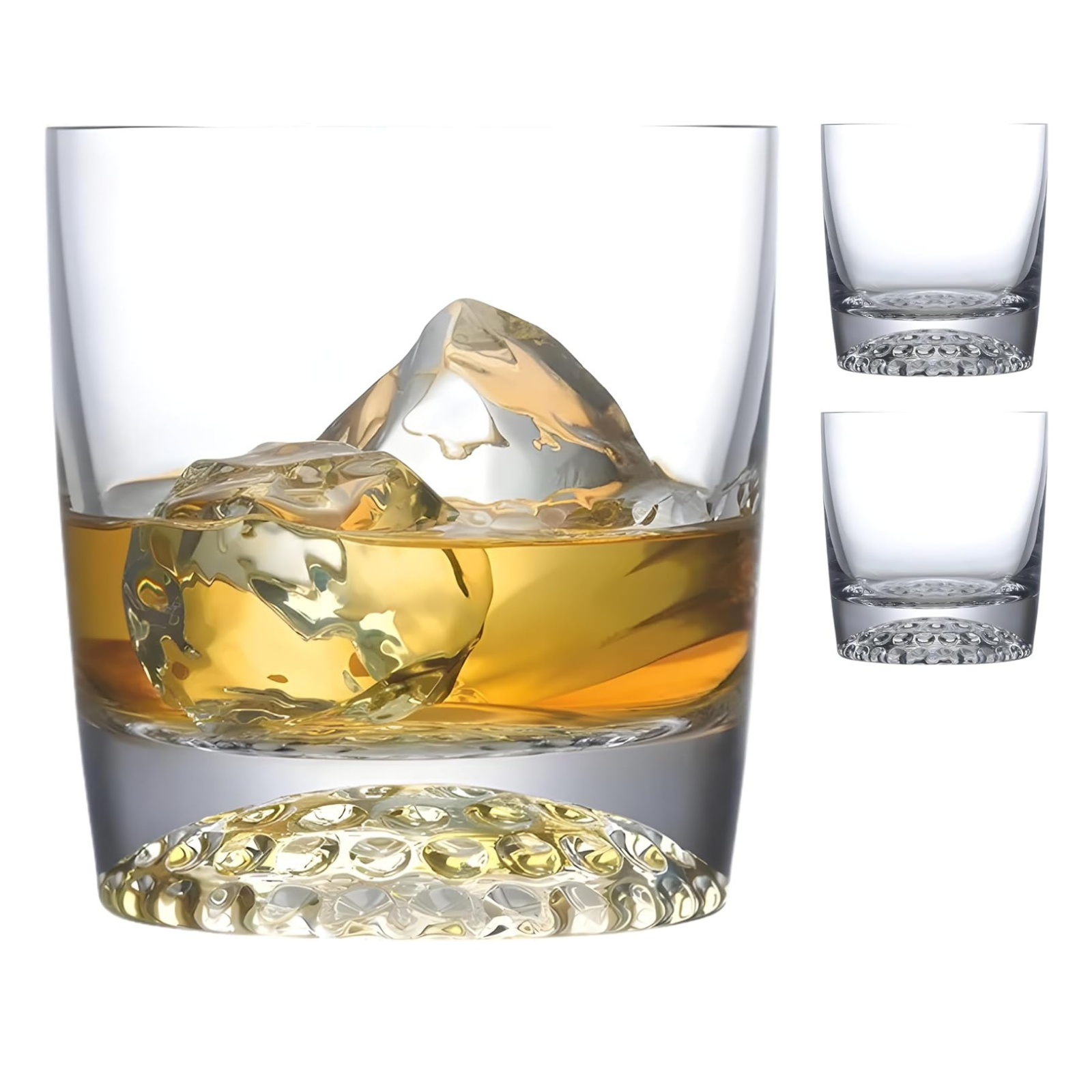 NUDE Whiskey Glasses Set of 2 – Ace 11.75 oz Handmade Lead-Free Crysta ...