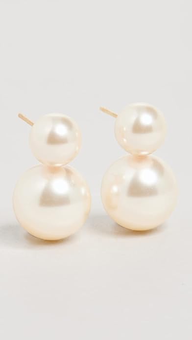 Jennifer Behr Women's Iris Earring, Pearl, Off White, One Size – Alrossa