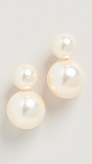Jennifer Behr Women's Iris Earring, Pearl, Off White, One Size – Alrossa